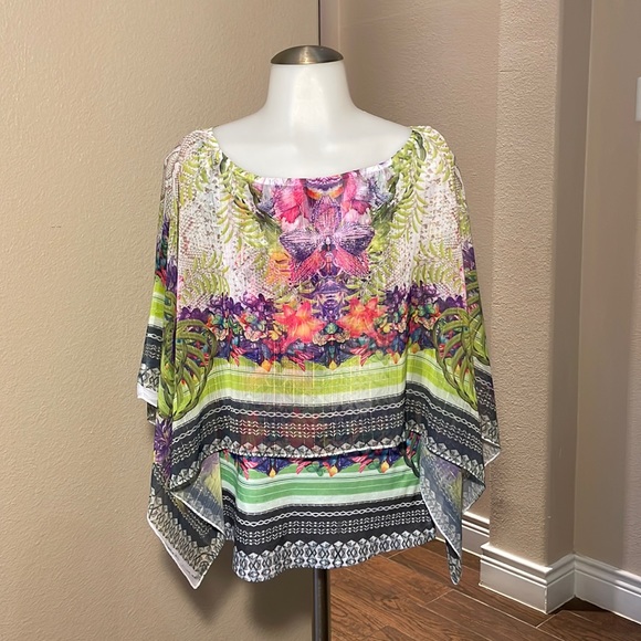 ONE WORLD | Tops | One World Live And Let Live Tank Top Wflowing Over ...